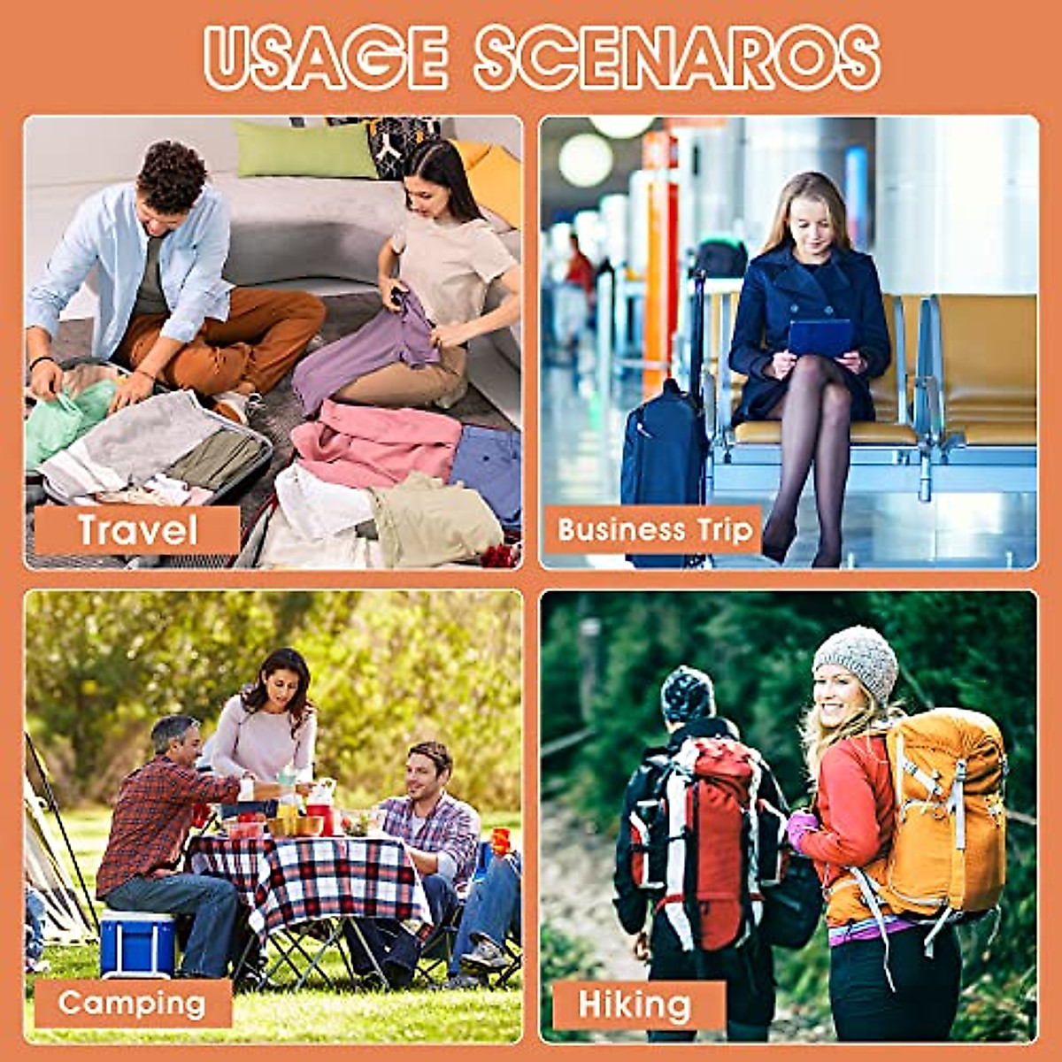 Sibba Toothbrush Covers 4 Pieces Folding Manual Toothbrushes Case Travel Kit Soft Bristles Tooth Brushes Mini Size Portable Brush Coverings Wrapped for Men Women Childrens Toddler