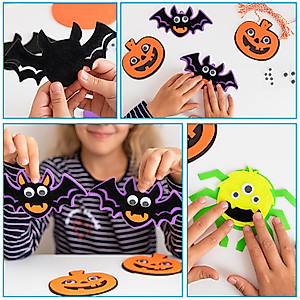 10 Pcs Black Felt Sheets 7"x11.2" Felt Fabric for Crafts Squares Felt Fabric Sheets Thick Black Fabric Non-Woven Felt Fabric for Halloween Christmas DIY Patchwork Sewing Craft Decorative Projects