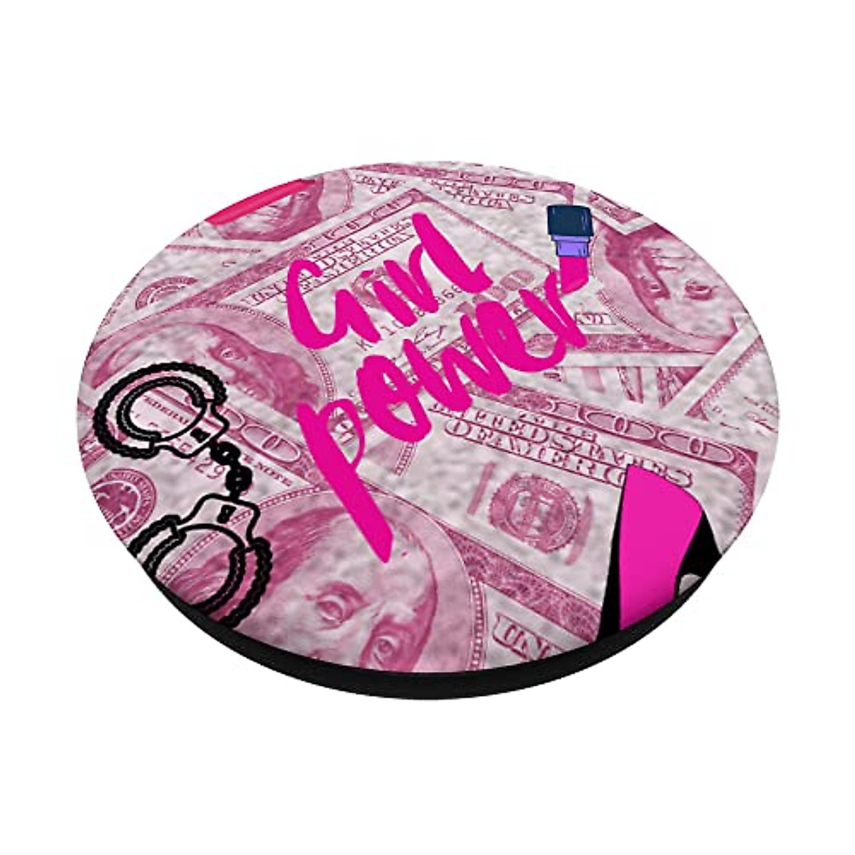 Pink Girl Power Money Baddie Bad Girl Aesthetic Boss Babe PopSockets Swappable PopGrip