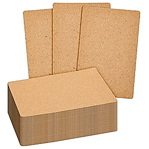 Juvale Blank 3x5 Kraft Paper Index Cards, Note Cards for Home, Office, Recipes, School Learning, Studying, Crafts, DIY, Standard Size Heavy Weighted Card Stock (100 Pack), Brown