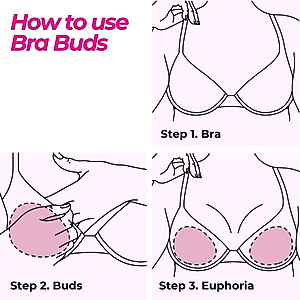 Unclockable Bra Buds - Implant-Grade Silicone Bra Inserts - Clear Gel Push-Up Pads - Affirming Design for Transgender, NB, Drag Queens, Crossdressing