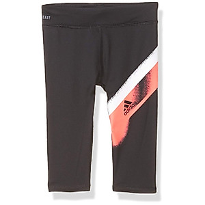 adidas Girls' Active Sports Athletic Ankle Length Legging Tight, Break Barriers Black, Large