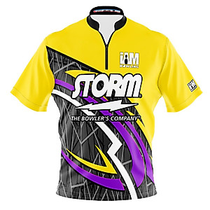 Logo Infusion Dye-Sublimated Bowling Jersey (Sash Collar) - I AM Bowling Fun Design 2021-ST - Storm (4X-Large)