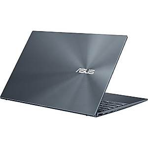 ASUS ZenBook 14 Ultra-Slim Laptop 14” Full HD NanoEdge Display, Intel Core i5-1135G7, 8GB RAM, 512GB PCIe SSD, NumberPad, Thunderbolt 4, Windows 10 Home, AI noise-cancellation, Pine Grey, UX425EA-EH51