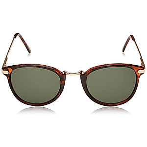 A.J. Morgan Unisex - Adult Castro Round Sunglasses,Tortoise,198 mm