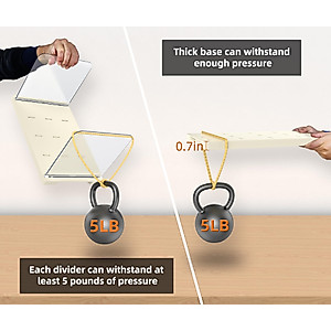SHILFID Purse Organizer for Closet,2-Pack Shelf Divider for Closet,Bag Organizer Closet,Handbag Storage Organizer,Clear Frosted Plastic Shelf Dividers with 4 Slots for Clutches, Wallets
