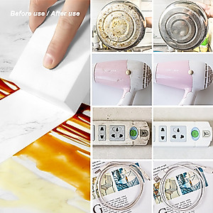 50 Pack Melamine Sponge, Magic Sponge Eraser, Durable Multi-Purpose Premium Melamine Foam Eraser for All Oil Stains, Coffee Cup Stains, Bathroom, Kitchen, Leather, Shoes, Walls, car interiors.