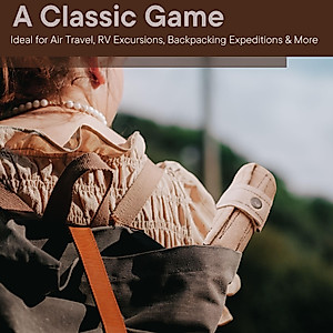 Sondergut Roll-up Suede Backgammon Game Cream