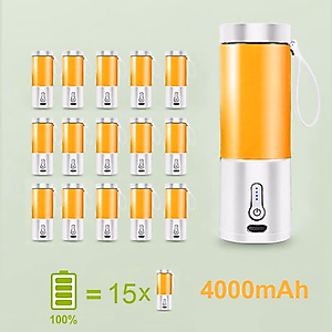 ESSISH 530ML Electric Juicer Portable Smoothie Blender USB Rechargeable Food Processor Fruit Mixer Mini Juicer Blender Cup A