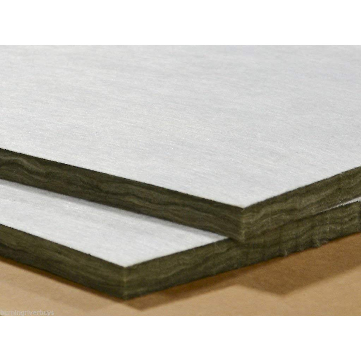 Soundsulate Sound Absorbing Acoustical White/Light Gray Ceiling Tiles, Three Sizes