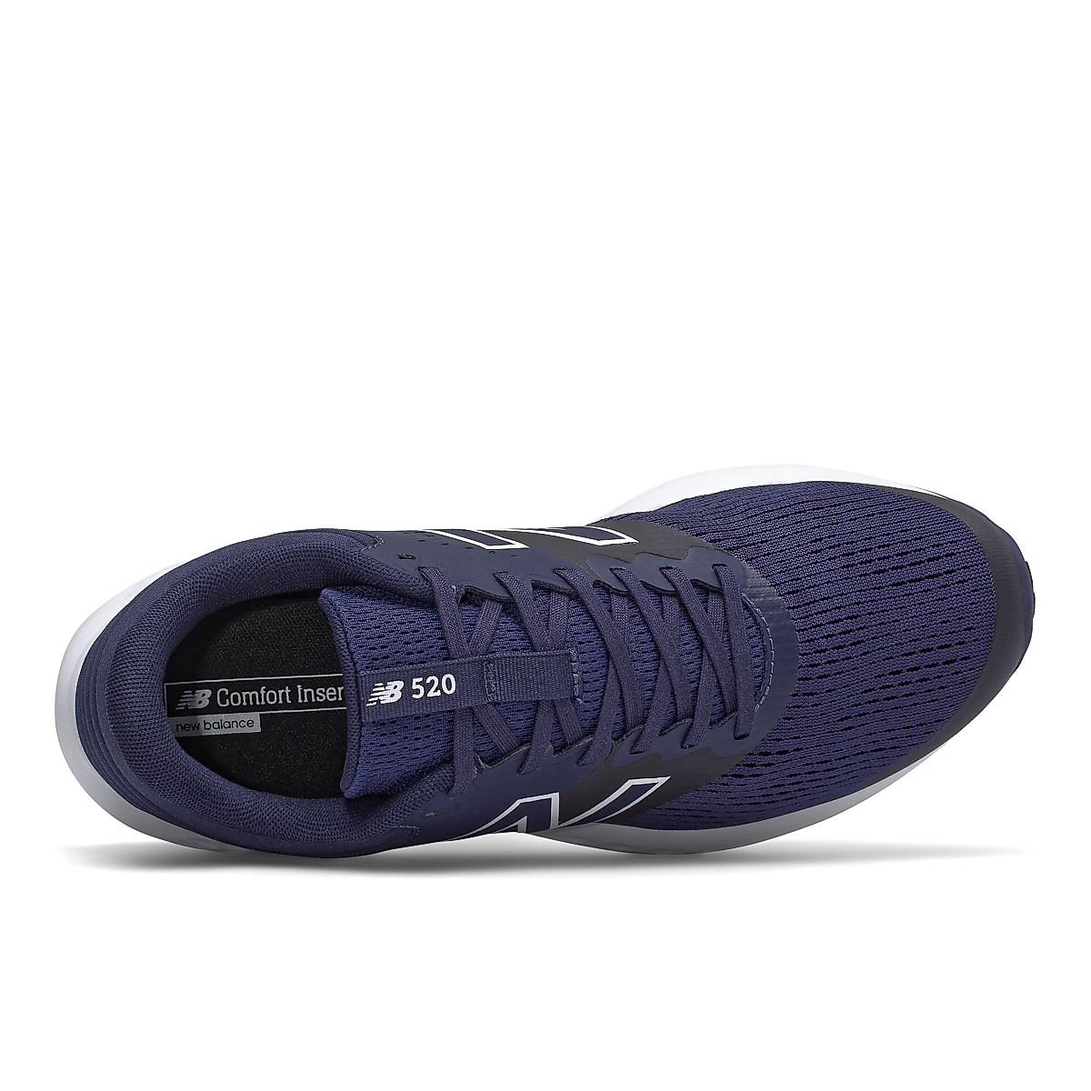 New Balance Men's 520 V7 Running Shoe, Navy/White, 8