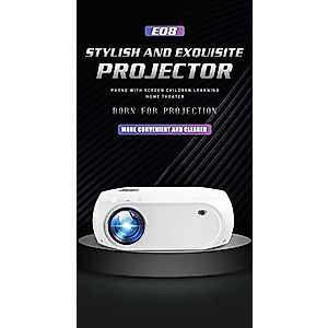 Laptop Projector Computer Projector WiFi Portable Projector Upgrade 1080P for Home Outdoor Movie with Zoom for Android iOS Windows PS5 Laptop TV-Stick Compatible with HDMI,USB,VGA,Audio,TF Card,AV