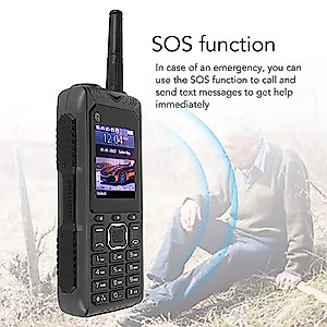 PUSOKEI Unlocked Phone, 2G Cell Phone Four Card Four Standby, Mobile Phone with Antenna, Easy to use, Ultra Long Standby, Big Button 2400mAh (Black)