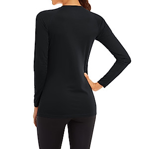 UV Shirts for Women Long Sleeve Shirts for Women Running Shirts Summer Shirt Hiking Shirts Women Sun Protection Shirts Fishing Shirts Black