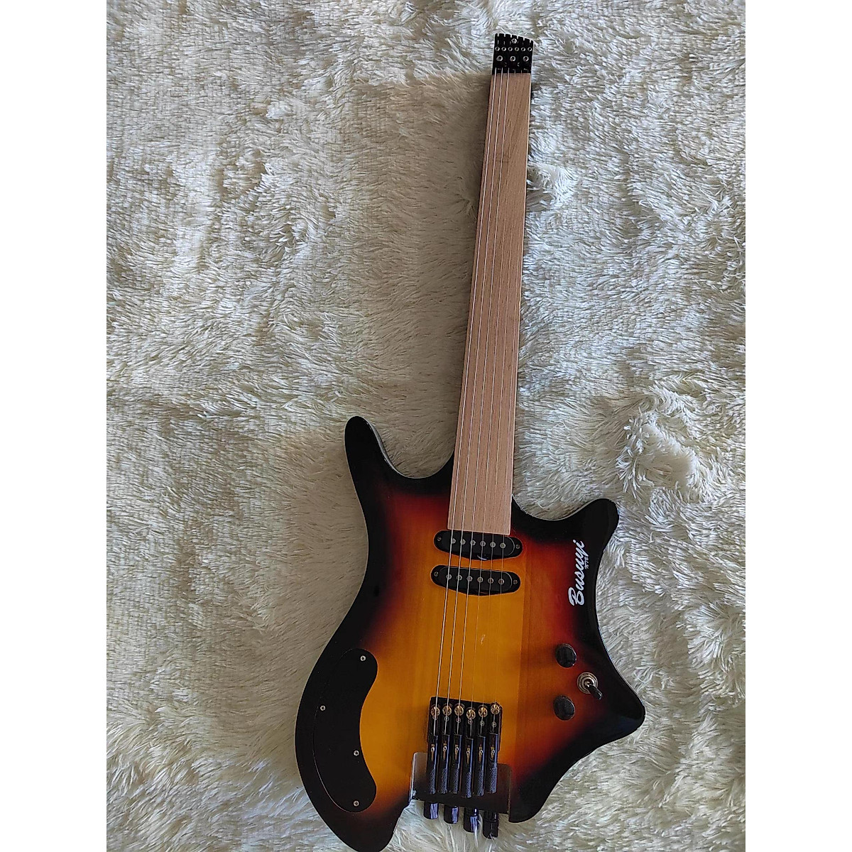 4 String Bass/ 6 String Lead Headless Fretless Bass Busuyi Guitar Right