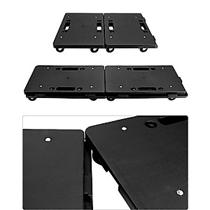 QWORK Furniture Moving Dolly with Wheels, 2 Pack Moving Rollers Leg Dollies, Portable Furniture Movers, 440 Lbs Capacity Small Flat Dolly