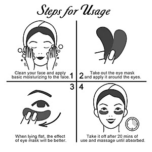 Permotary 30 Pairs 24K Gold Gel Crystal Collagen Eye Pads, Under Eye Mask for Moisturizing,Fine Lines, Dark Circles& Puffy Eyes Under Eye Patches, Gold