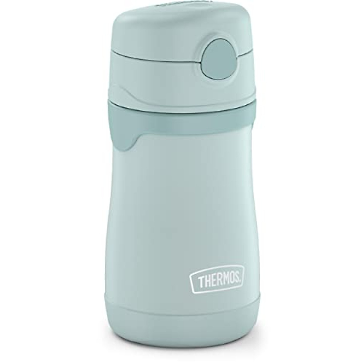 THERMOS Baby 10 Ounce Stainless Steel Vacuum Insulated Straw Bottle, Mint