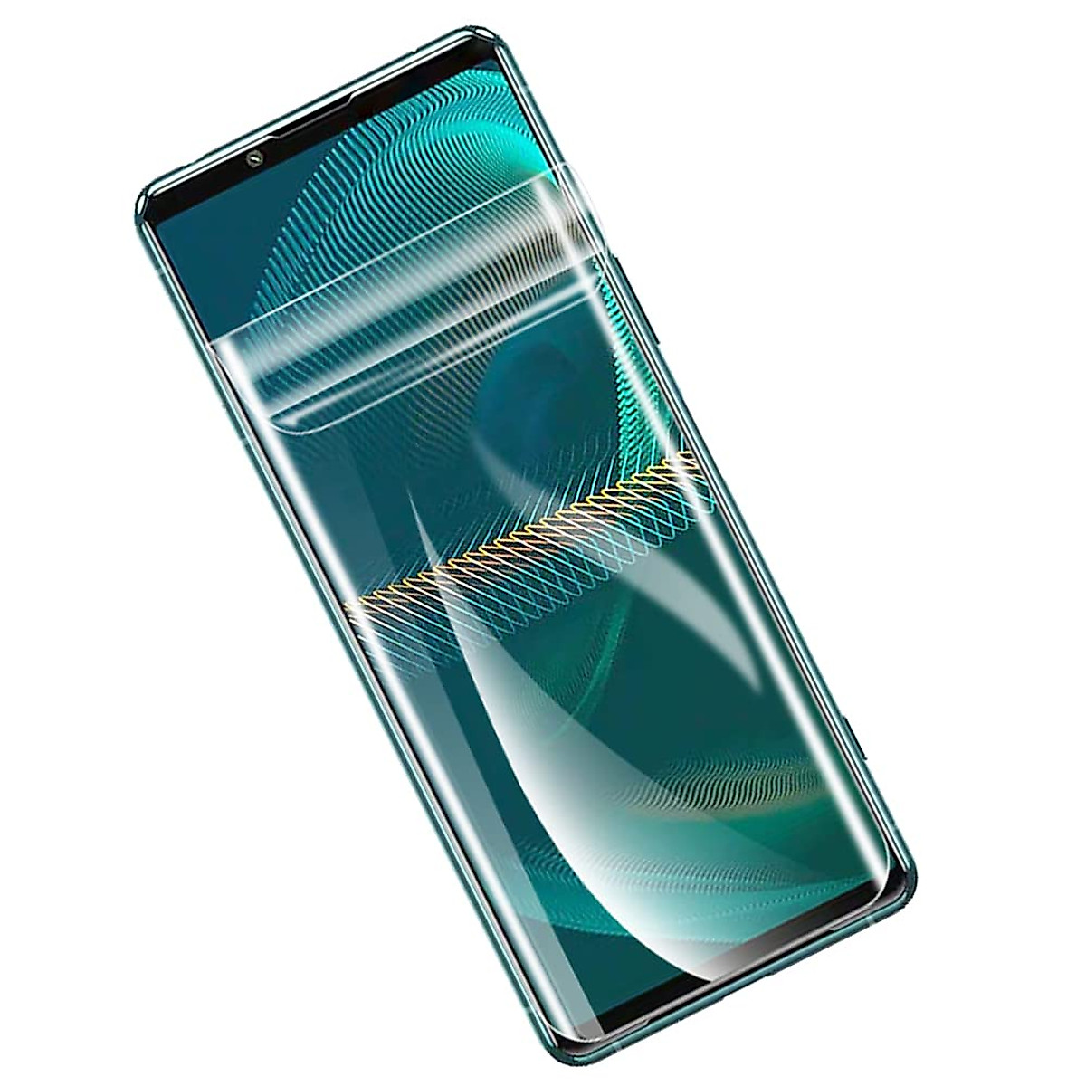 YiiLoxo Hydrogel Film Screen Protector Compatible with Sony Xperia 5 III XQ-BQ72 6.1 Inch. 3D Nano-Tech Hydrogel Protective Film [Not Glass][High Sensitivity][HD Clear][Fingerprint Support]