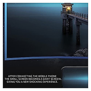 128GB Memory Smart 3D Video Glasses Stereo Head-Mounted Display Eye Glasses Connect Mobile Phone Play Games (Color : Black with 128gb TF)