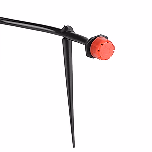 25m Adjustable Automatic Micro Drip Irrigation System Kit Plant Self Watering Garden Hose Kits DIY Watering Timer Automatic Patio Mister for Patio Garden Flower Plants