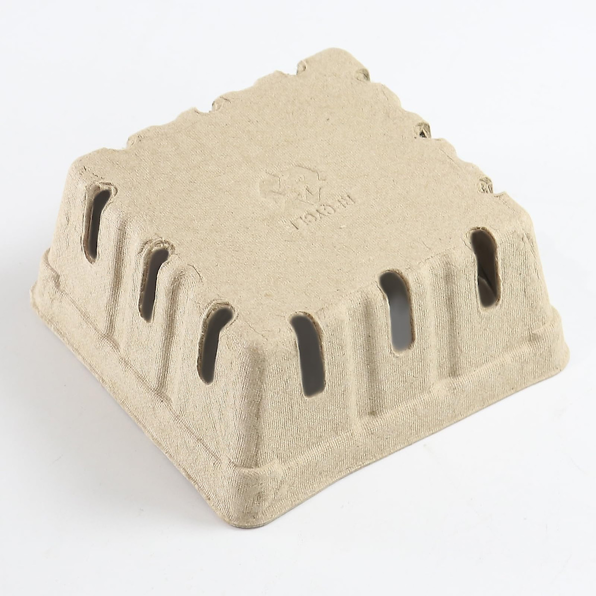 Tamnjvrr 30 Pack Natural Pulp Fiber Berry Basket, Small Molded Produce Vented Basket Kitchen Supplies for Strawberry Blueberry Raspberry Vegetable Produce Vented Container Farmer Market Grocery