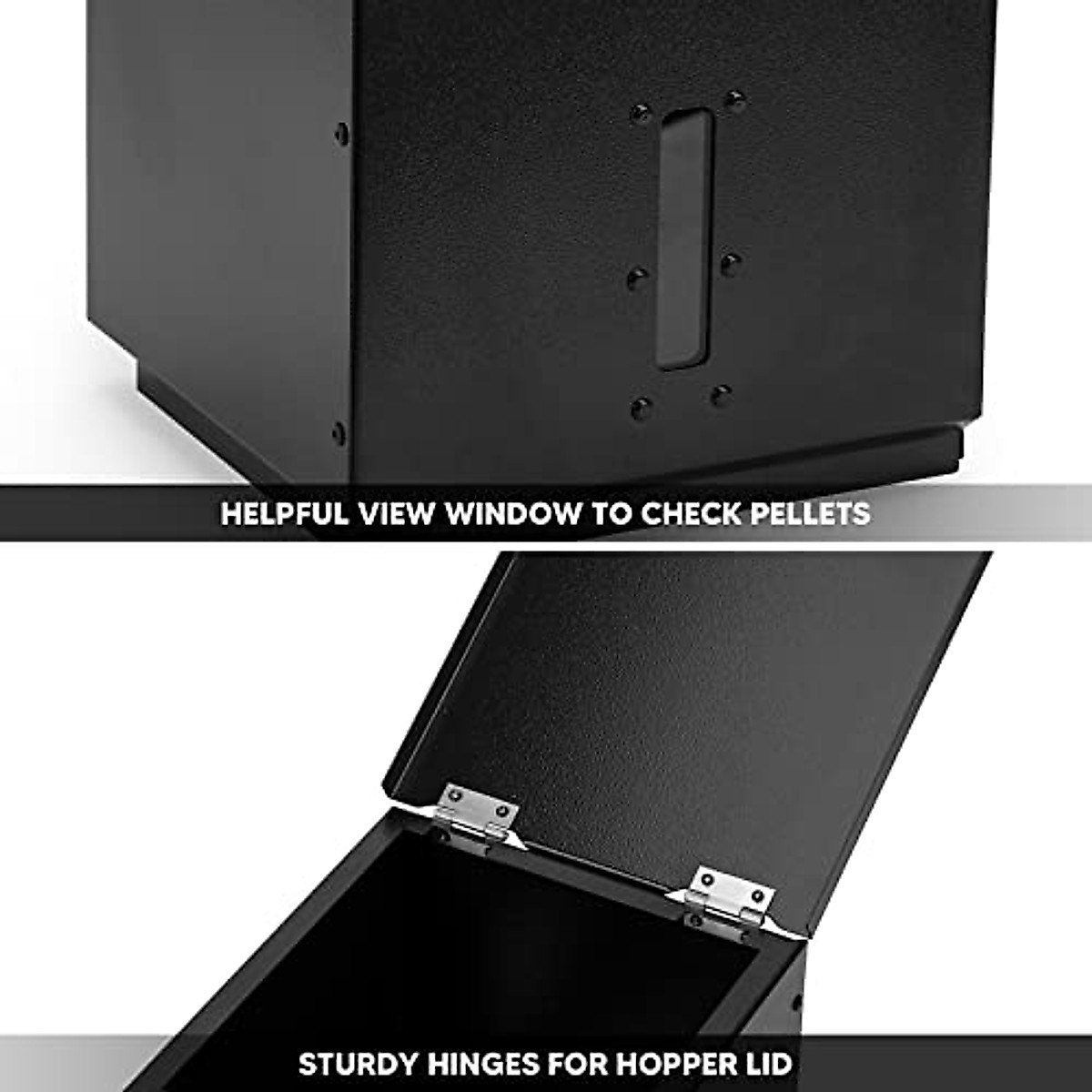 Stanbroil Pellet Grill Hopper Extension for Pit Boss 340 and 440 Series, Black