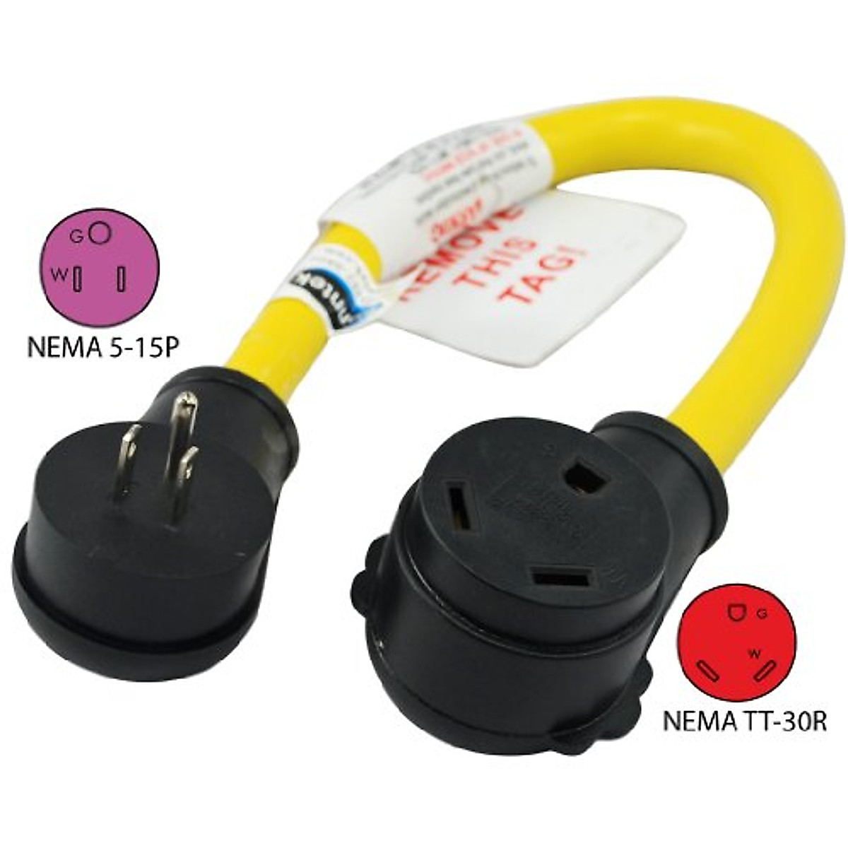 Conntek 14200 15 Amp to 30 Amp RV Pigtail Adapter