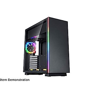 Rosewill ATX Mid Tower RGB Gaming Computer Case with Tempered Glass, RGB PC Fans, Excellent Cable Management and Airflow, Support for AIO Water Cooling, and Large Graphic Cards/VGA - Prism S500 (NP)