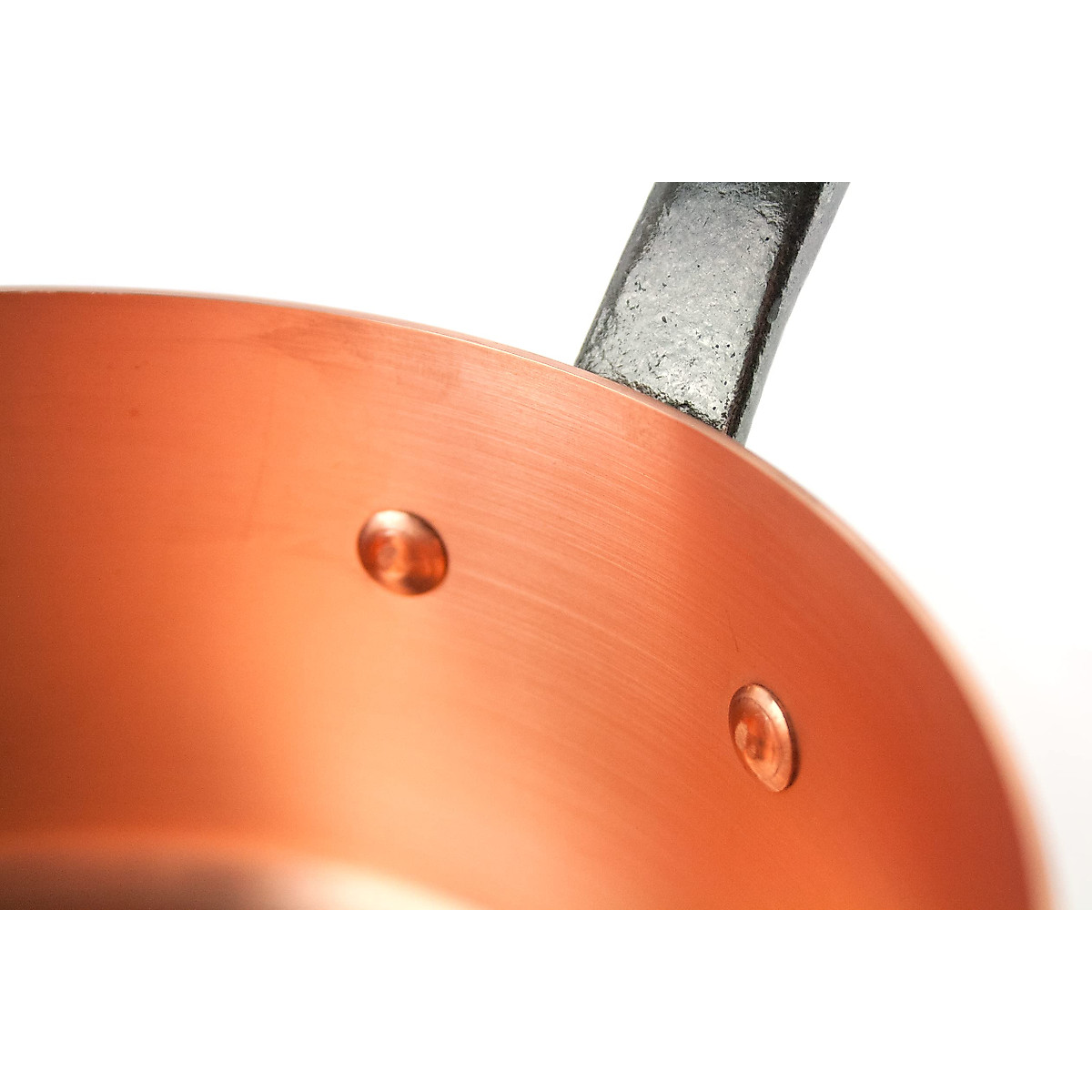 Cuisine Romefort | pure copper saucepan with pouring spout 1,5 qt | ideal for sweets or sauces, sugar pot, casserolle
