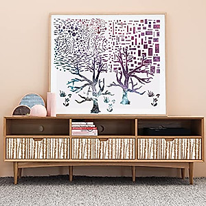 14 Pcs Layering Mixed Media Stencils Leopard Diamond Spirals Cubist Templates Geometric Patterns Stencils for Painting on Walls Canvas DIY Craft Scrapbooking Stamp Decor Card Making (6x6inch)