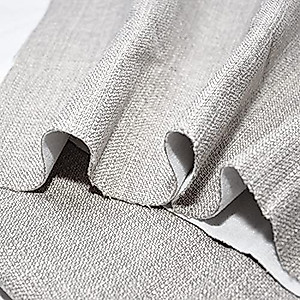 Yutong Fabric by The Yard and 9OZ-100% Polyester Upholstery Sewing Fabrics-Solid Grey Pattern