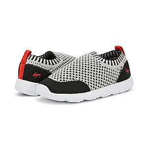 See Kai Run Kids Boy's Ryder Knit FlexiRun (Toddler/Little Kid) Gray 5 Toddler M