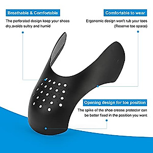 YIONEFLY 6 Pairs Shoe Crease Protectors - Prevent Sneaker Creases and Toe Box Decrease - Fits Air Force, Jordan, Dunk & More - Shoe Anti Creases Guard for Women's Shoes (Size 5-8.5)