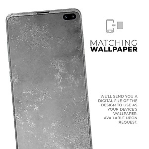 DesignSkinz Distressed Silver Texture v13 Protective Vinyl Decal Wrap Skin Cover Compatible with The Samsung Galaxy S20 (Screen Trim & Back Glass Skin)