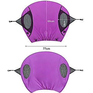 Universal Stroller Sun Cover UV Protection Baby Stroller Sun Shade Adjustable Buggy Sun Rain Shade Blackout Canopy Cover Pushchair Sunblock Cover for Travel Park Zoo(Cover only)