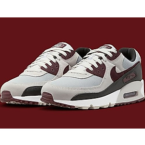 NIKE Men's Air Max 90 Shoes, Grey Black, 13