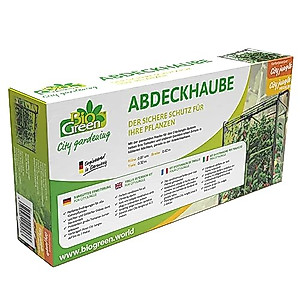 Bio Green JGL-C Greenhouse Compatible with City Jungle Trellis and Heidelberg – Outdoor and Indoor 2 Zippers – Protection Plant Covers – Transparent Design