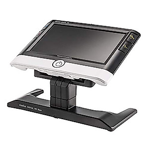 Eschenbach Visolux Digital HD Bundle with Bumper Case and Base- Advanced Portable Color Video Magnifier (7” LCD Screen with Anti-Glare Coating, HD Camera, & Built-in Stand) with Liberty Cleaning Cloth
