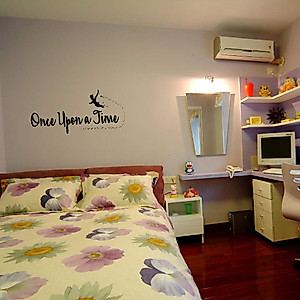 Once Upon a Time Nursery Wall Quotes Decals Vinyl Lettering for Kids Room Decoration Graphic Motto Art Letters