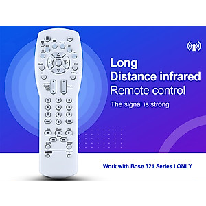 Replacement Remote Control for Bose 321 Series I Audio/Video Receiver (ONLY) NOT Universal