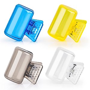 4 Pack Travel Toothbrush Head Covers Toothbrush Protector Cap Brush Pod Case Protective Portable Plastic Clip for Household Travel, Camping, Bathroom, School, Business