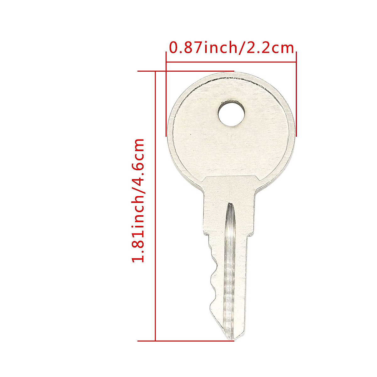 Notonparts 2 Pcs CH751 751CH Controller Door Keys Compatible with T-Handles Side Boxes RV Campers Storage Lockers Boats Display Cases
