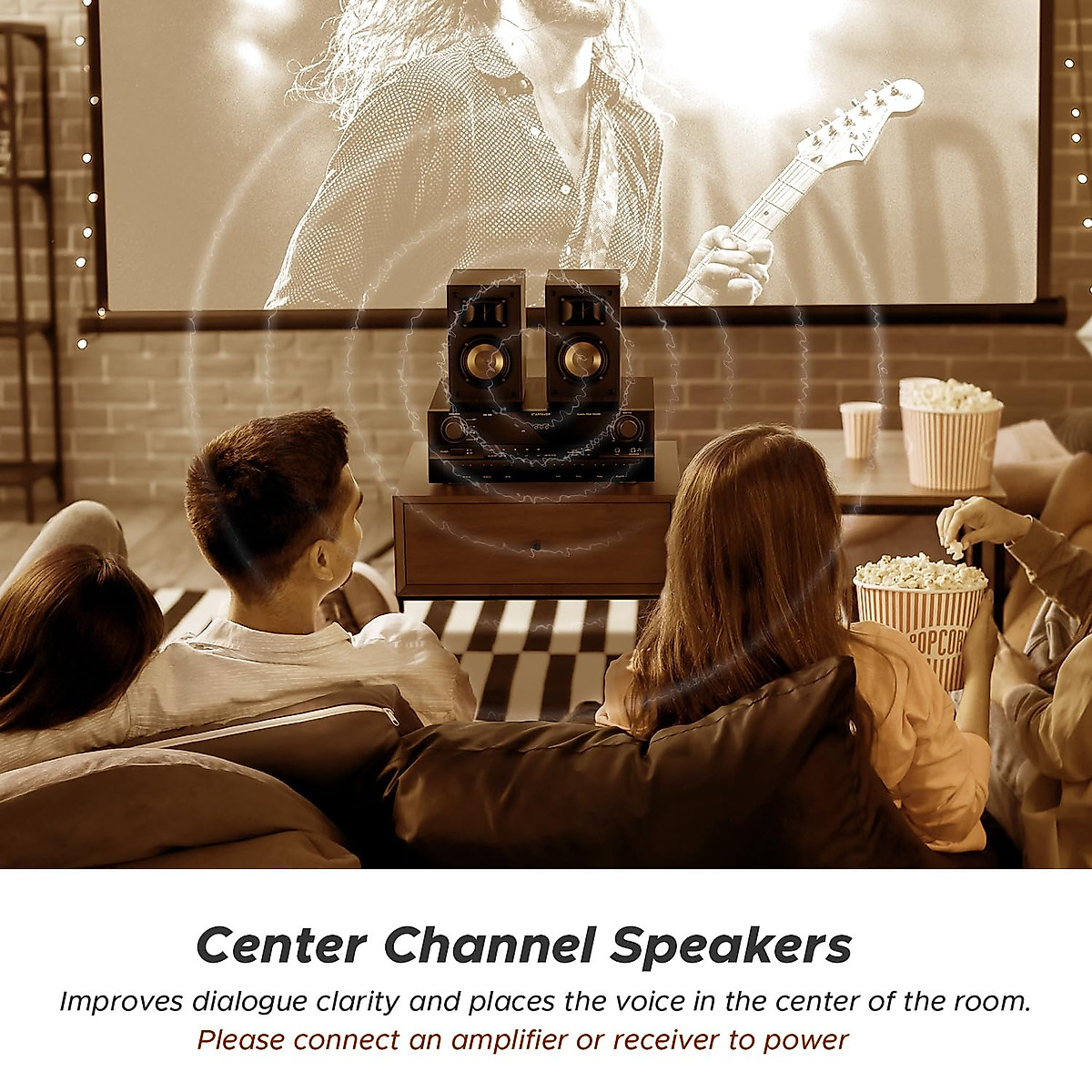 Starfavor Passive Bookshelf Speakers,2 Way Home Stereo Speakers,Passive Speakers Pair for Desktop Stereo or Home Theater Surround Sound,Boost Bass,4-inch woofer and 1.5" Aluminum Tweeter