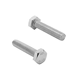 MroMax M10 Left Hand Hex Head Bolt M10-1.5 x 50mm 304 Stainless Steel Reverse Threaded Hex Tap Screw Bolts 2pcs