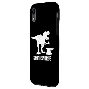 iPhone XR Smithsaurus T Rex Kids Blacksmith Forging Case