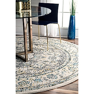nuLOOM Paisley Verona Vintage Persian Area Rug, 5' x 7' 5", Grey