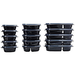 Rubbermaid TakeAlongs Food Storage Containers with Divided Base, 30 Piece Set