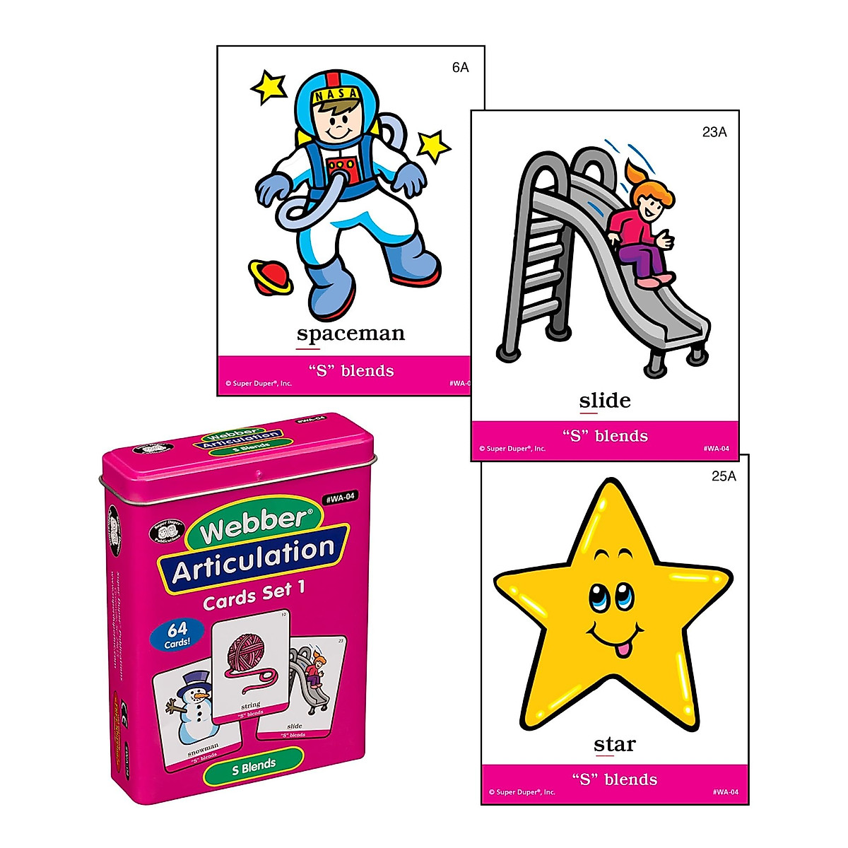 Super Duper Publications | Set of 7 Webber® Articulation Card Decks (Bundle Set 1) | Educational Learning Resource for Children | Flashcards for Speech Therapy