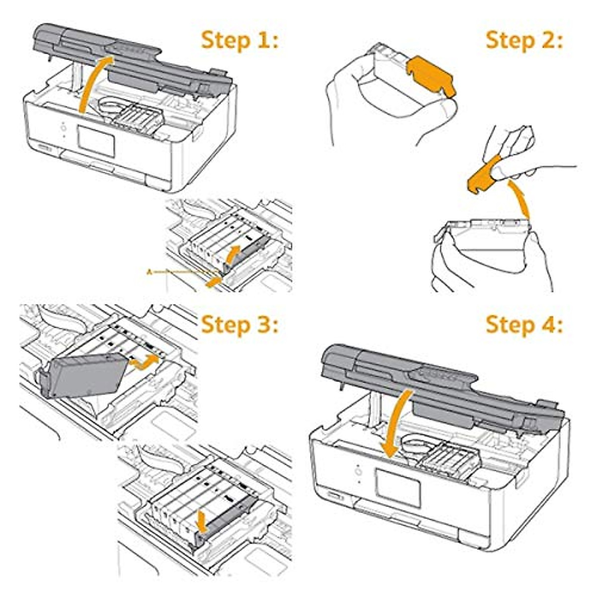 Arthur Imaging Compatible Ink Cartridge Replacement for Canon PGI-280XXL CLI-281XXL PGI 280 XXL CLI 281 XXL use with PIXMA TS9120 TS8120 TS8220 (PGBK, Black, Photo Blue, Cyan, Magenta, Yellow) 6 Pack